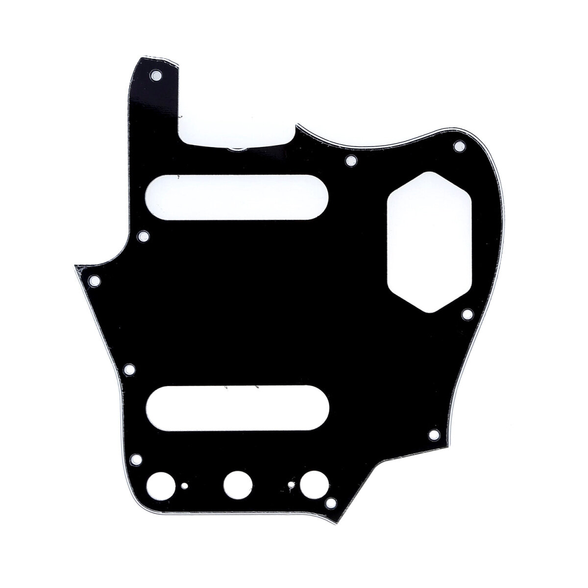 Пластиковая панель, трехслойная, Fender Jaguar USA 65 60s, Musiclily MX1390BK, черный