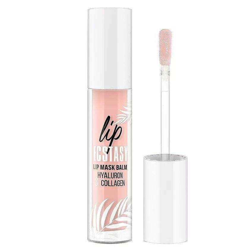 LUXVISAGE Маска-бальзам LIP ECSTASY для губ hyaluron & collagen, тон 602 Peach