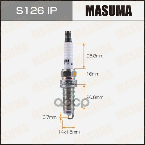 Свеча зажигания MASUMA IRIDIUM+PLATINUM (SILFR6A) Masuma арт. S126IP