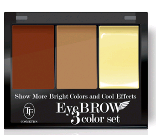 Triumph Cteb-02 - Eyebrow - 3 Color Set Трехцветные тени для коррекции бровей с закрепляющим воском 9 г. №103 мягкий коричневый