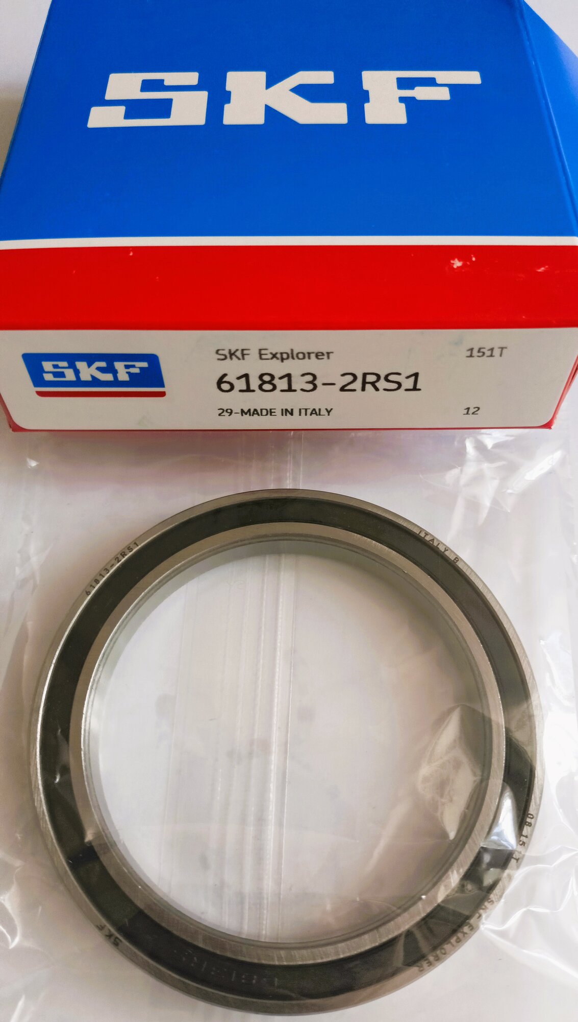 Подшипник SKF 61813 2RS1 (65x85x10) (6813 2RS) Made in italy