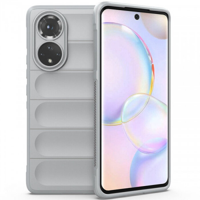 Flex Silicone Противоударный чехол для Honor 50 / Huawei Nova 9 с защитой камеры и микрофиброй