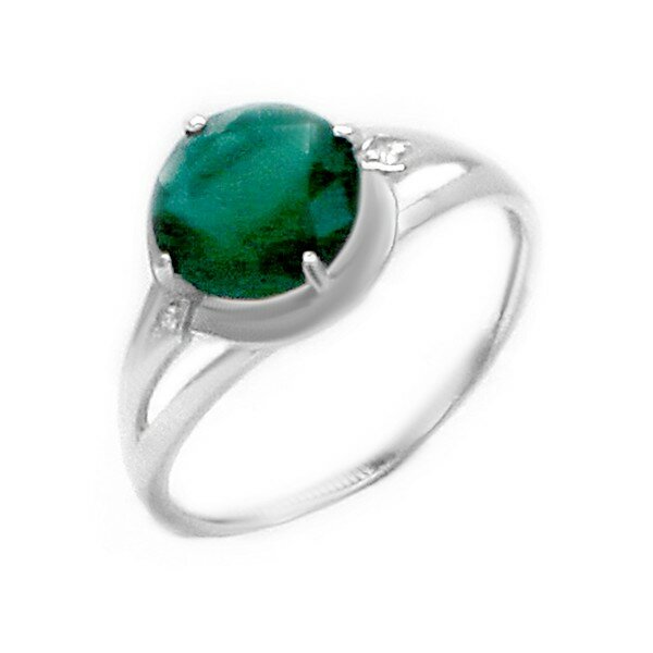 Кольцо, серебро, 925 проба, кристалл, фианит