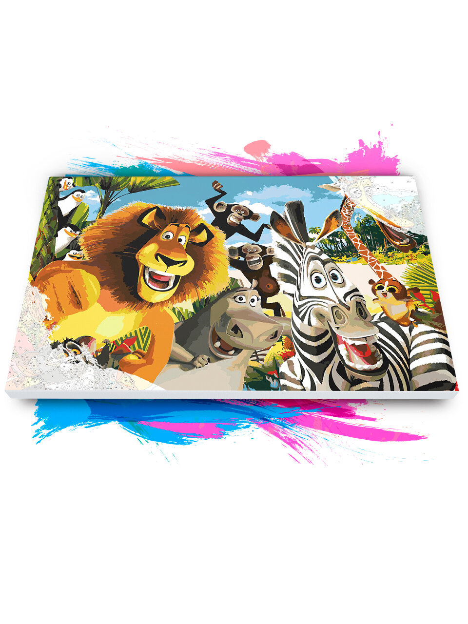 Картина по номерам на холсте Мадагаскар, 40 х 60 см