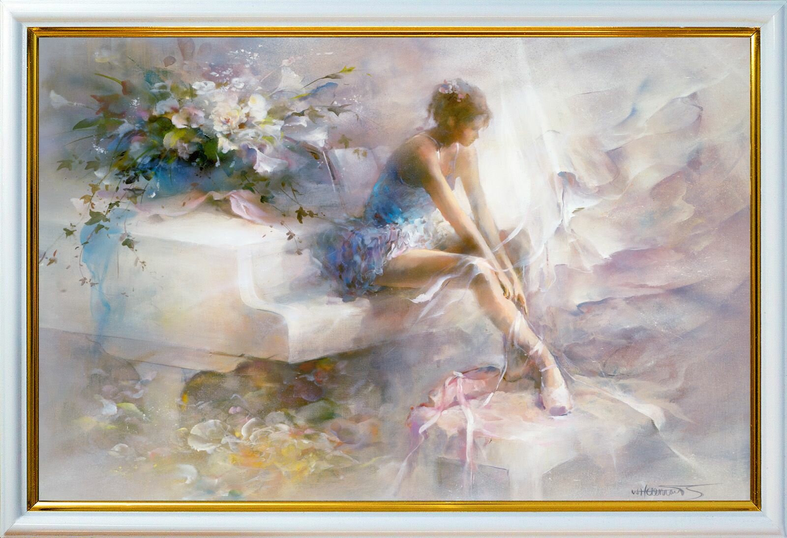 Картина "Мелодии" формат 30х20 см, художник - Willem Haenraets, Арт. ХВ4-30х20