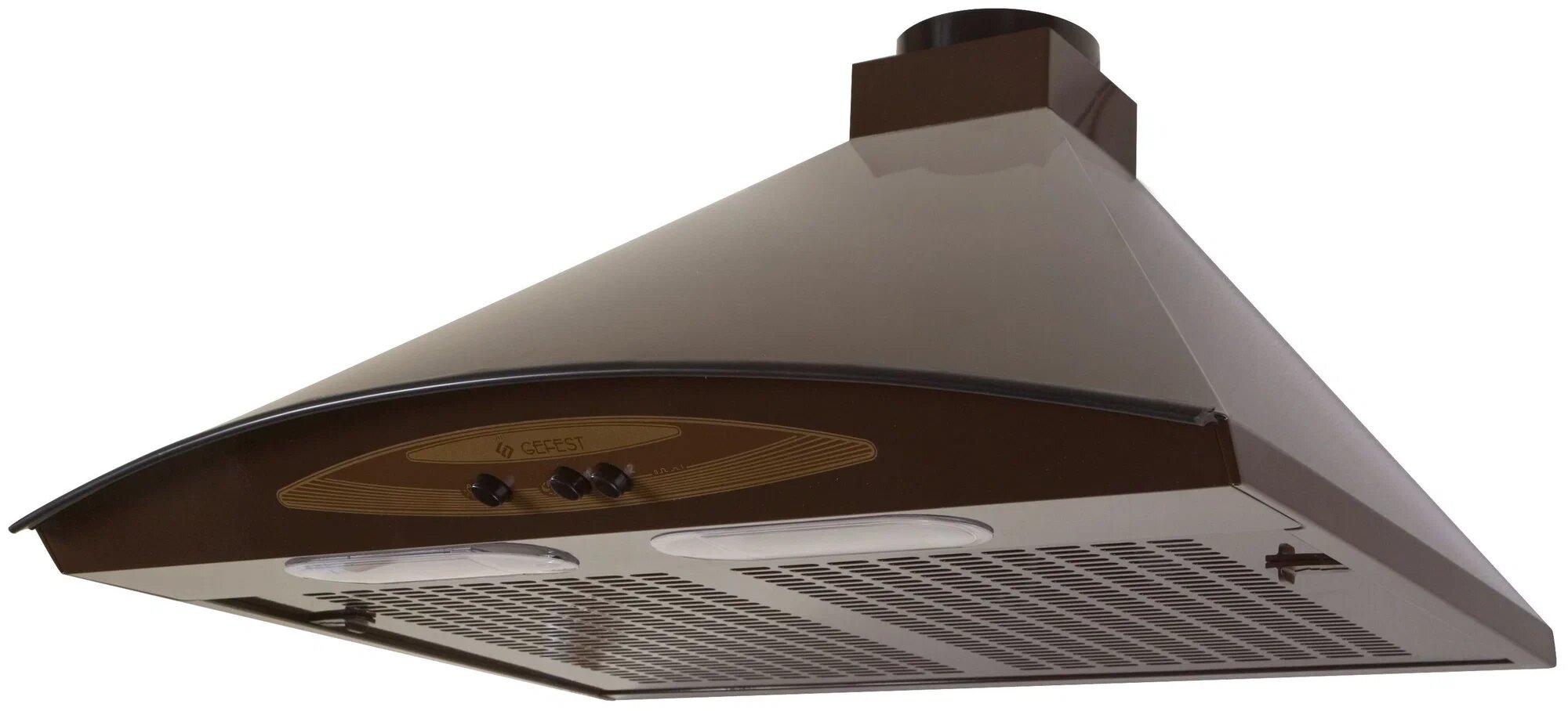 Вытяжка каминная Gefest (ВВ-1) пристенная, 180 м³/ч, 55 Дб, черный