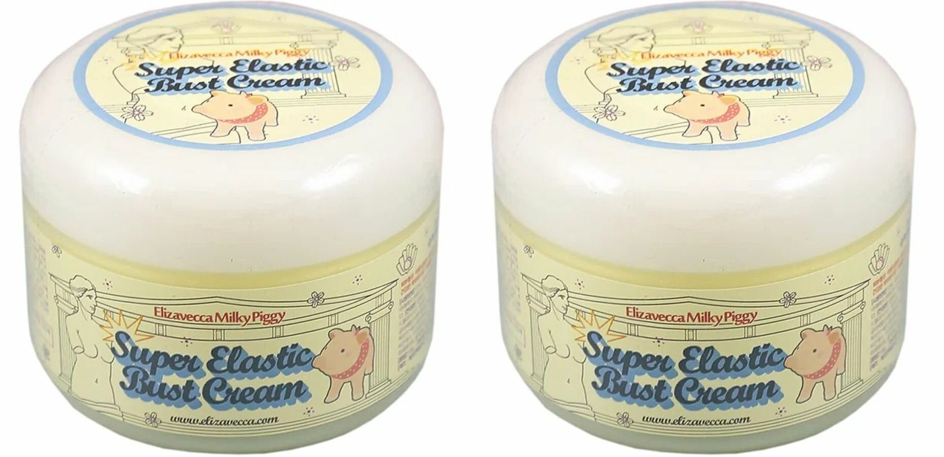 ELIZAVECCA Крем для груди моделирующий Super Elastic Bust Cream, 100 г, 2 шт
