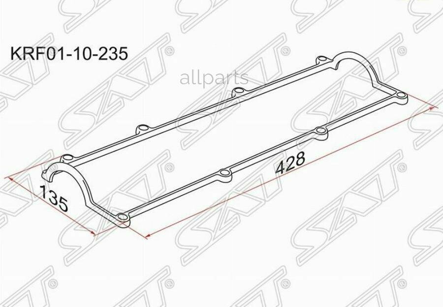 SAT KRF01-10-235 Прокладка клапанной крышки MZ R2, RF