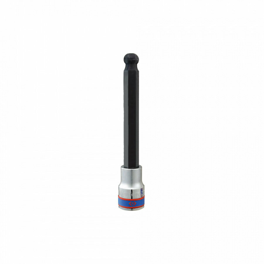 Насадка (бита) торцевая 1/2", HEX, 6 мм, L = 140 мм, с шаровым окончанием KING TONY 40D006