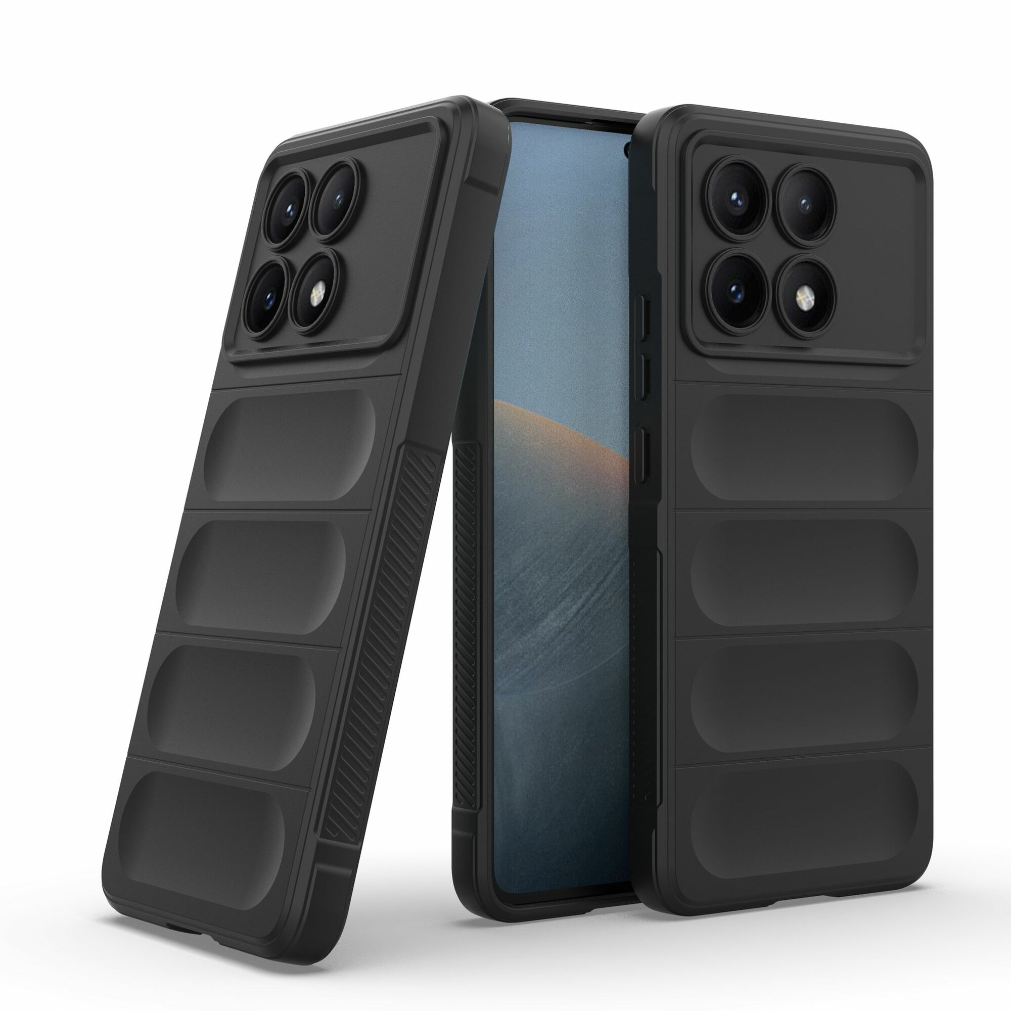 Противоударный чехол Flexible Case для Poco X6 Pro 5G черный