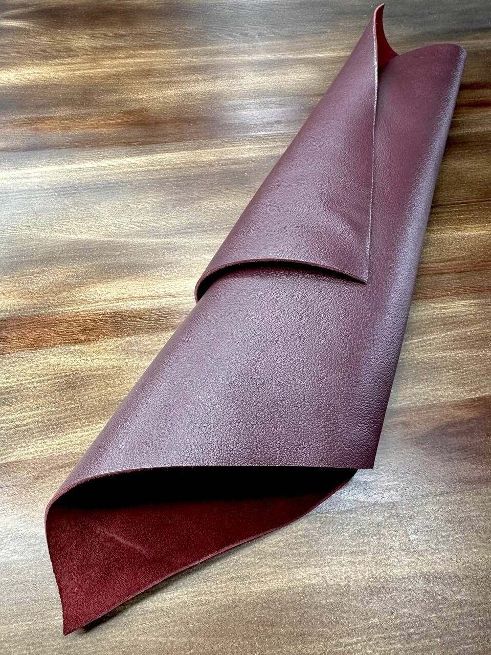 Кожа натуральная/Формат А3/Кожа Орфей 1,2-1,4мм цв. бордовый