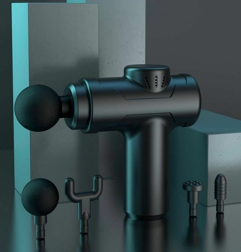 Массажер перкусионный MDHL, для спины и шеи, 6 режимов, USB/аккумулятор, пластик