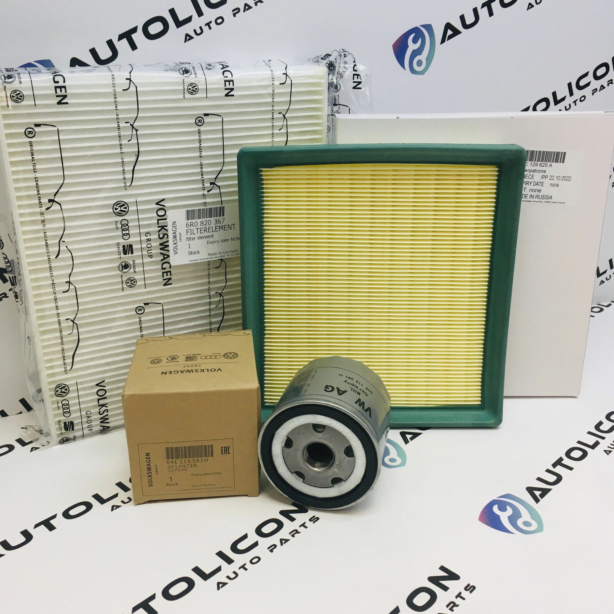 Комплект фильтров для ТО Volkswagen Polo седан V 1.6л 110л. с. / Skoda Rapid лифтбек