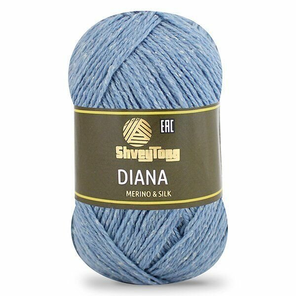 Пряжа ShveyTorg ШвейЮгТорг Diana 50110 (5 мотков по 50 грамм-200м./80% мериносовая шерсть; 20% шелк)