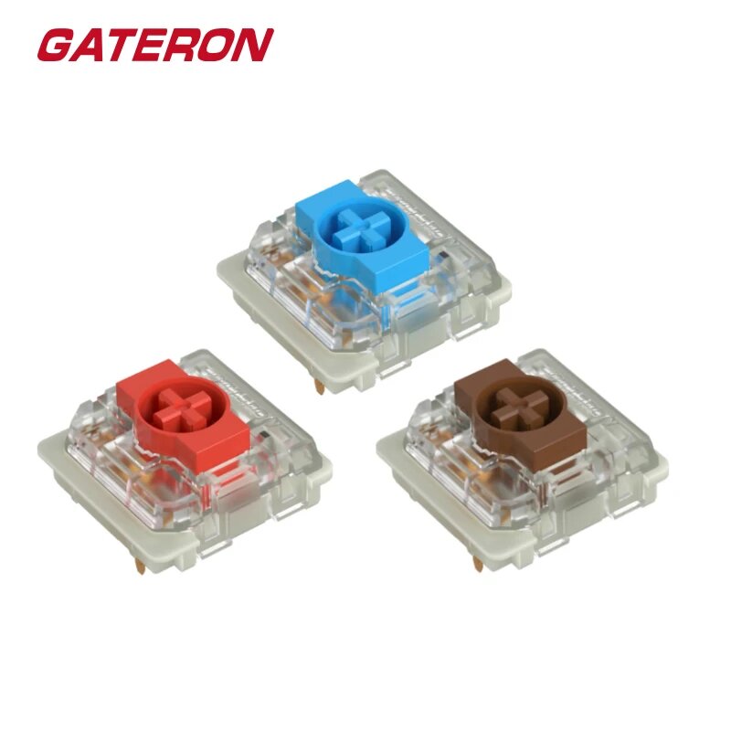 Переключатели Gateron Low Profile 2.0 для клавиатуры KS-33, Low brown 10 pcs
