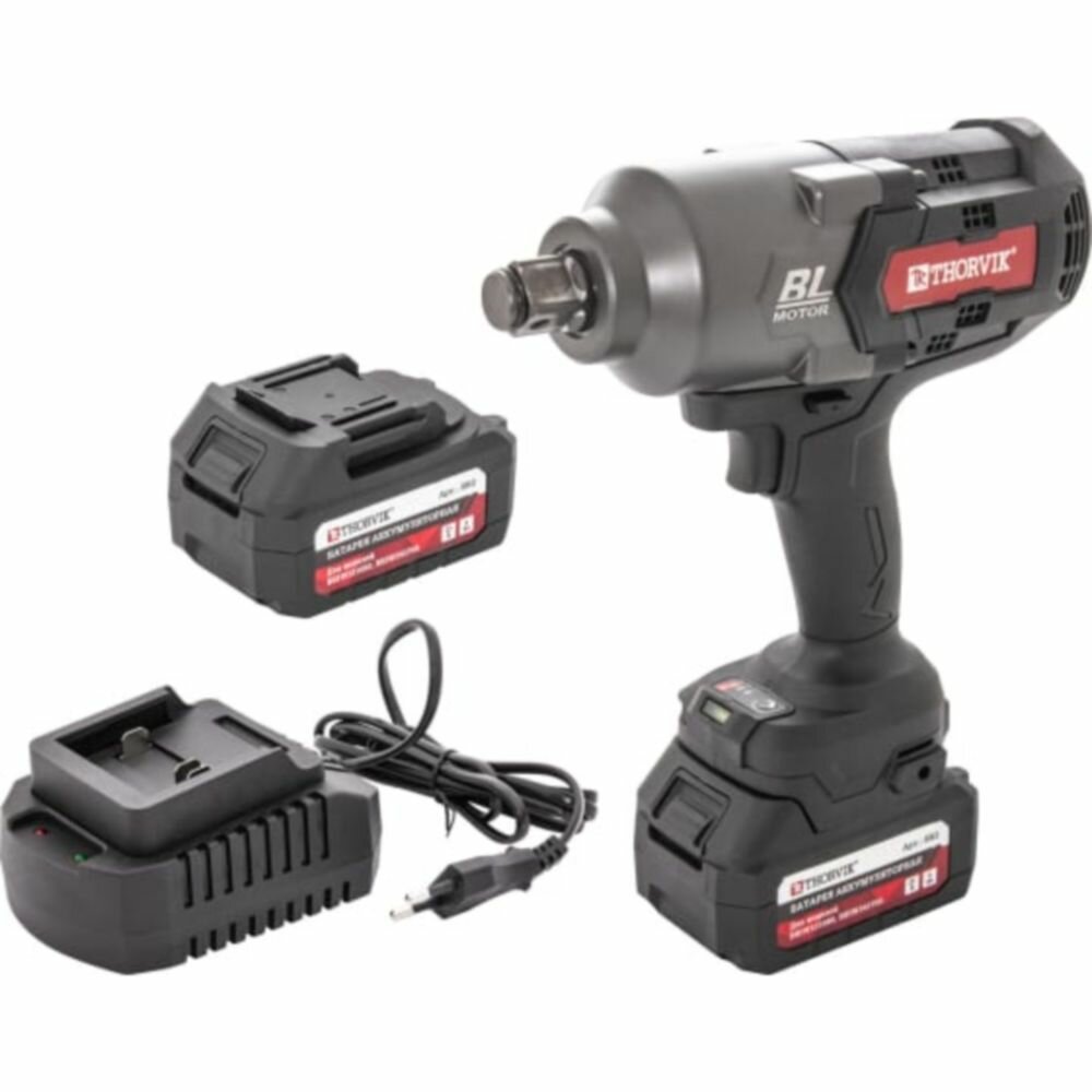 Гайковерт ударный аккумуляторный бесщёточный 3/4"DR, 21В, 1700 Нм Thorvik BBIW341700