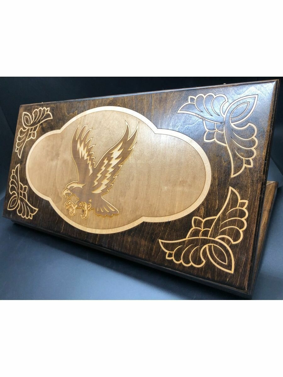 Нарды лакированные "орел" большие 60х60 см