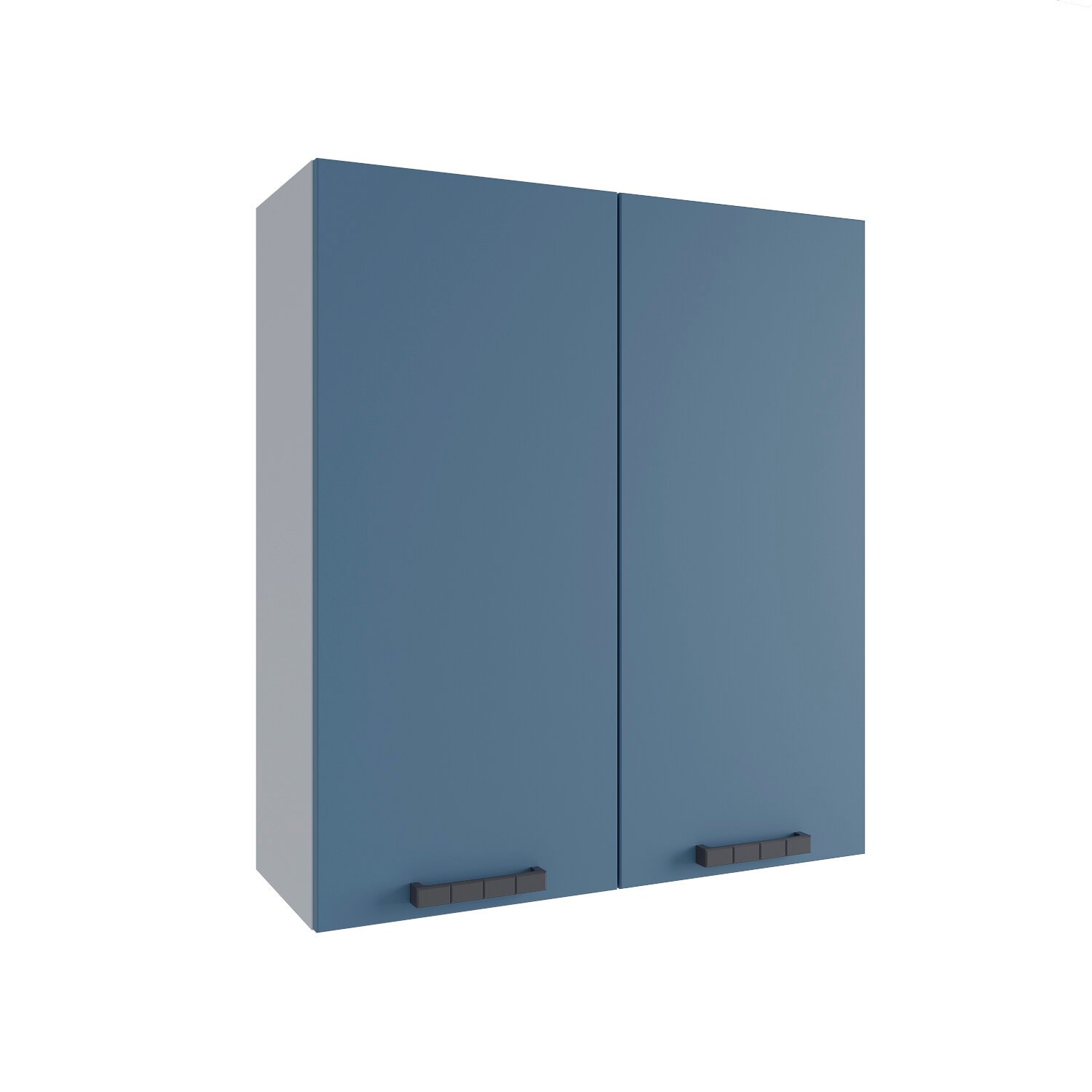 Кухонный шкаф навесной, ВП 800/2, Кухня Ройс, Серый / Лазурь Софт