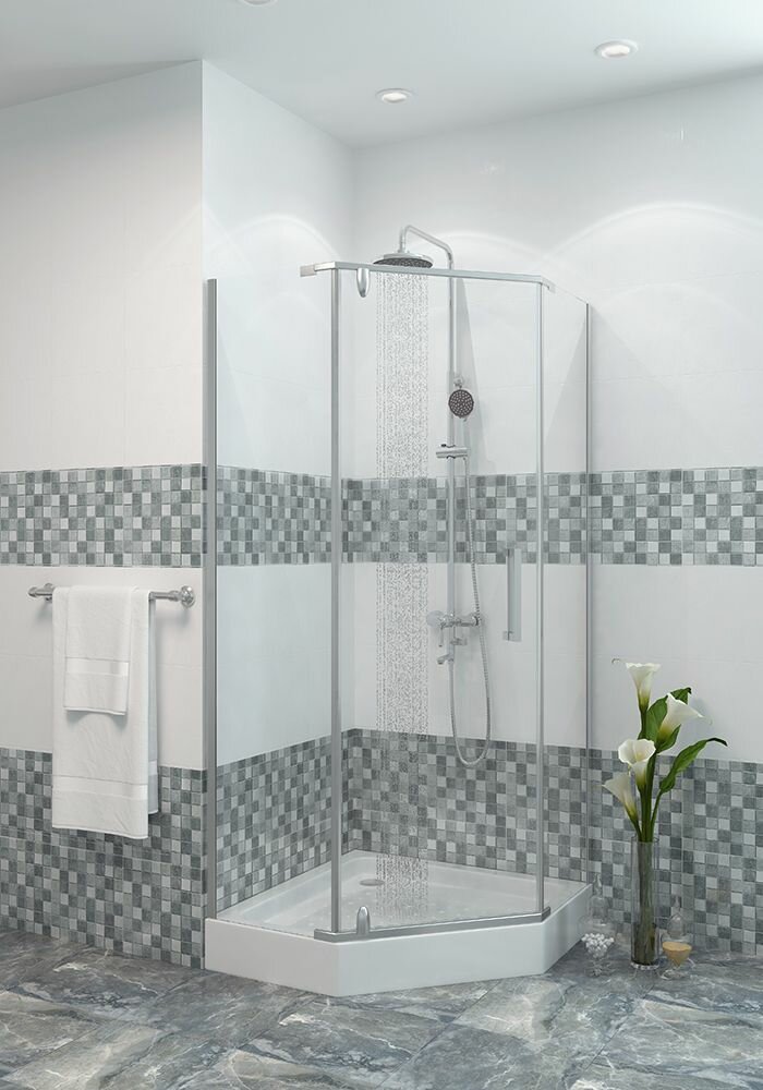 Душевое ограждение без поддона EVA GOLD JY028 90х90