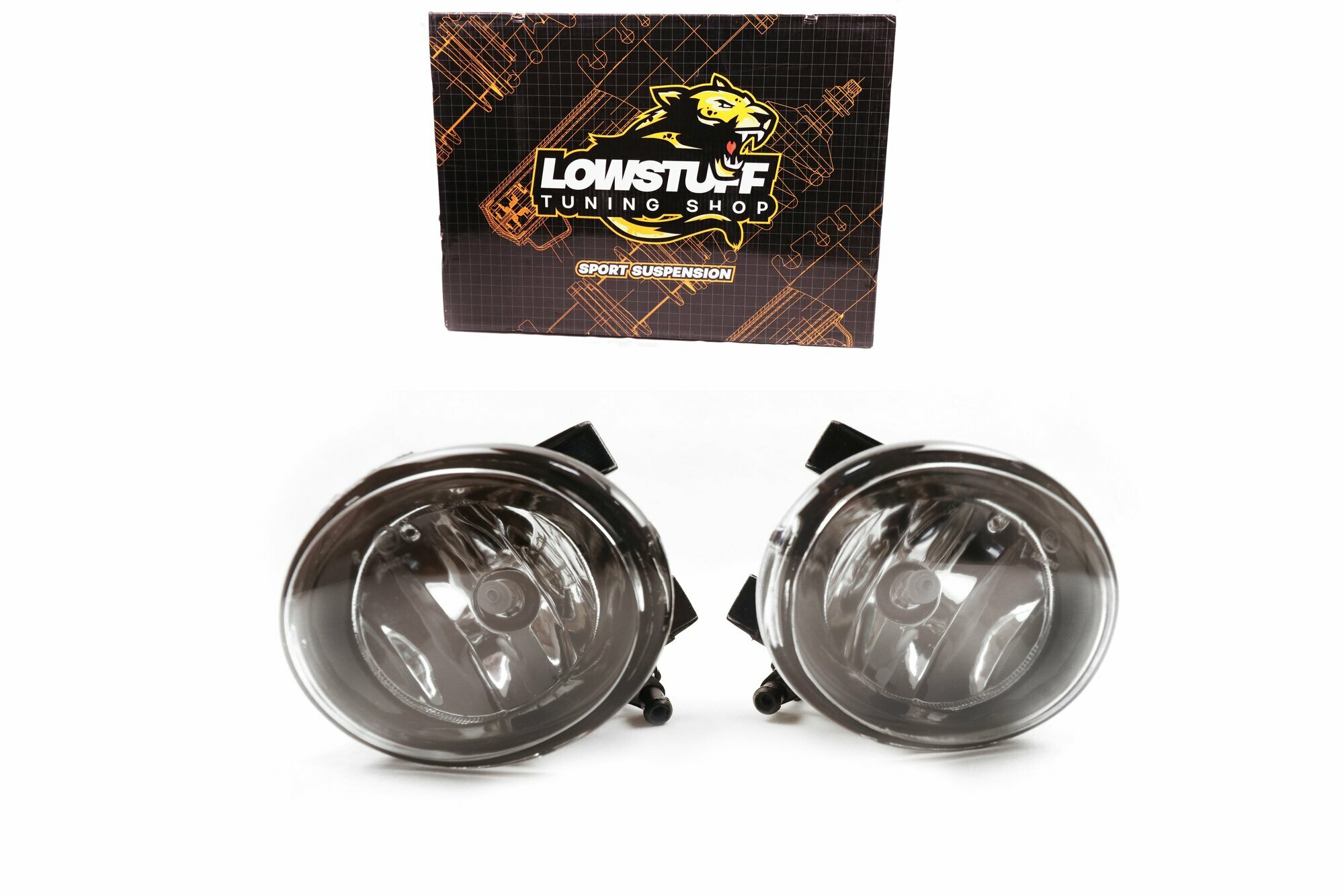 Противотуманные фары Seat Alhambra 7N, VW Beettle 5C, EOS, Caddy 2K, Golf 6, Jetta 6, Tiguan 5N, Touran 1T2 птф прозрачные LOWSTUFF FGLVWG6CLEAR