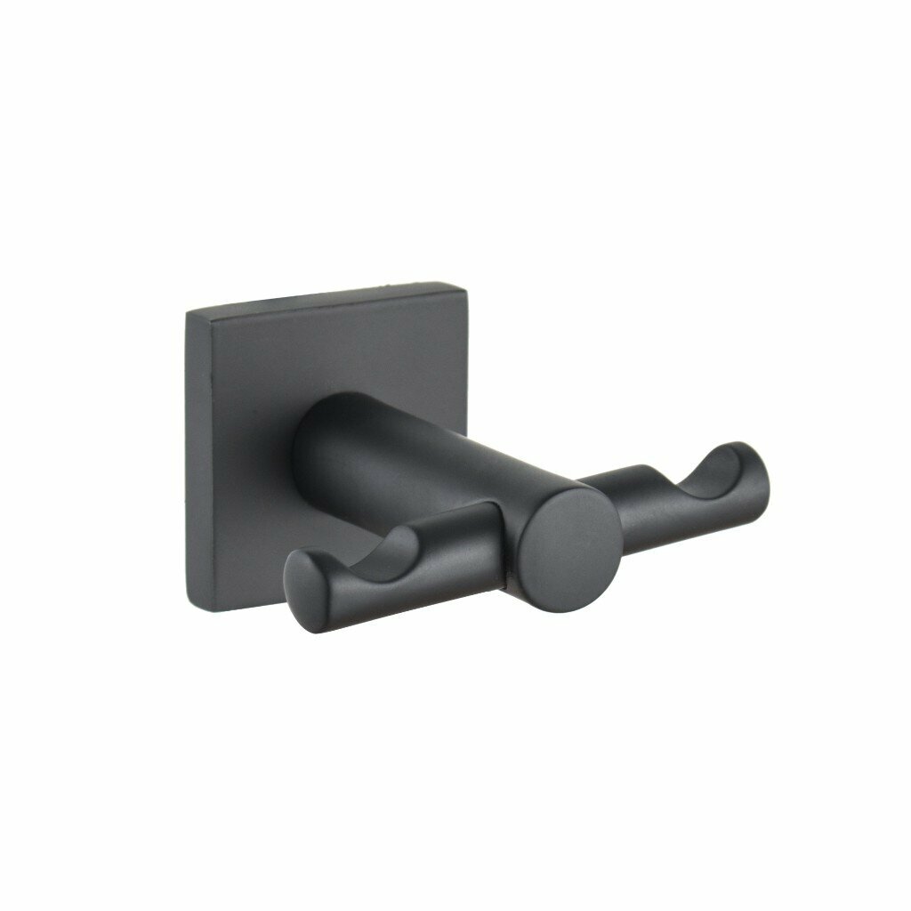 Двойной крючок Delphinium 5901А, матовый черный, Китай