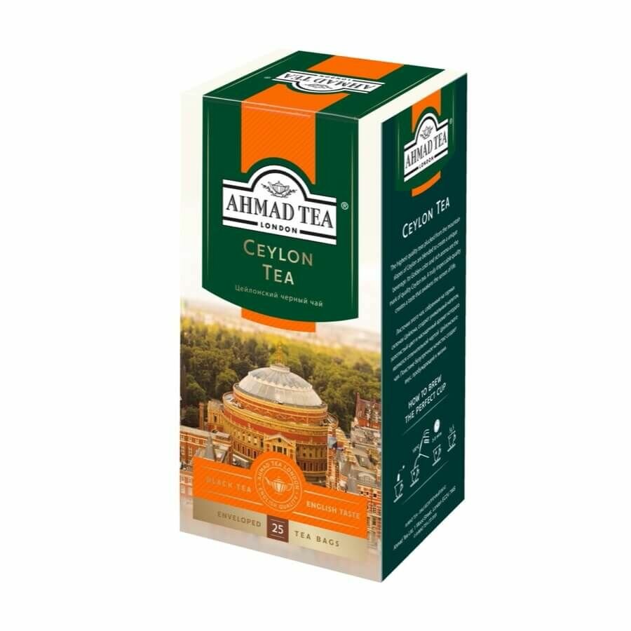 Ahmad Tea Чай черный, Цейлон, 25 пакетов по 2 гр.