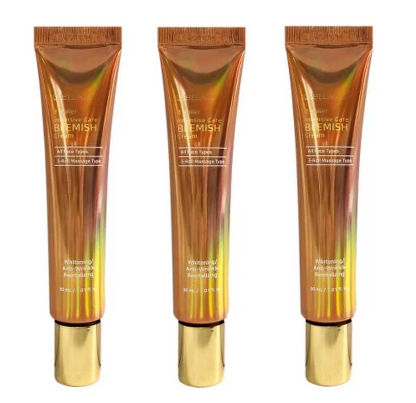 Крем-роллер для лица и век Lebelage антивозрастной 3 Roller Intensive Care Blemish Cream, 30 мл - 3 штуки