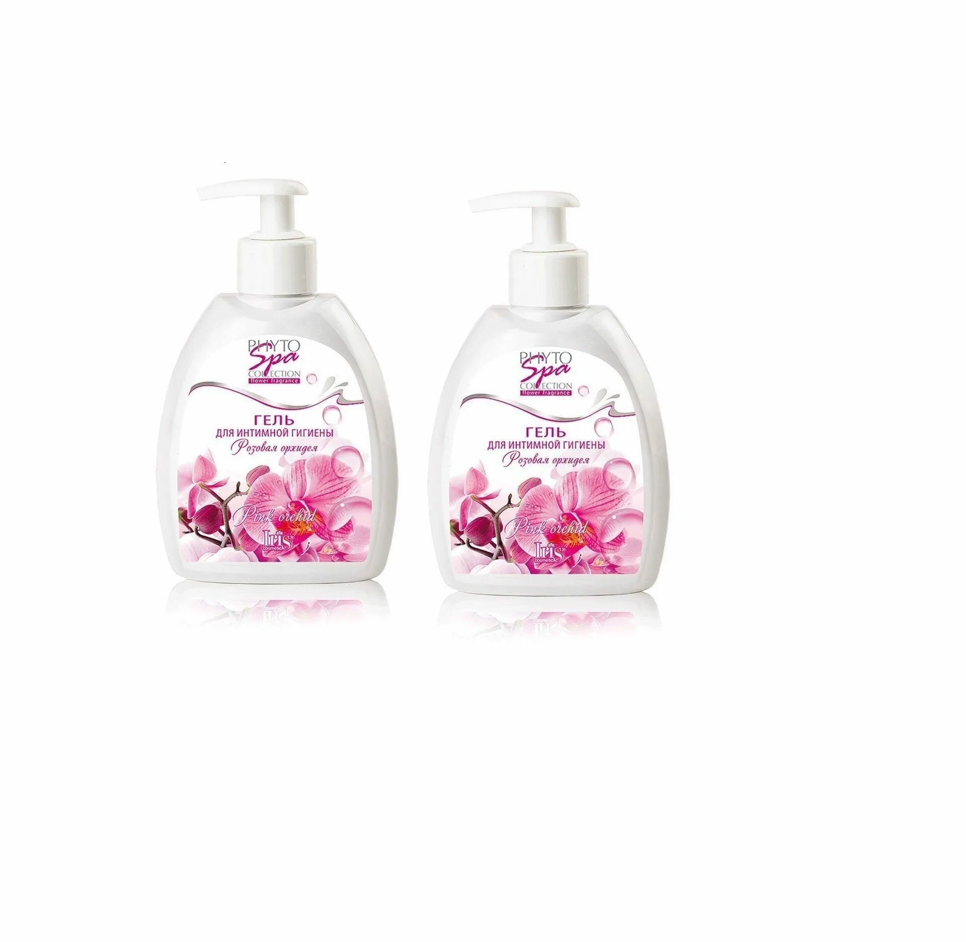 Iris cosmetic Гель, Spa Collection, для интимной гигиены, Розовая орхидея, 300 мл, 2 уп
