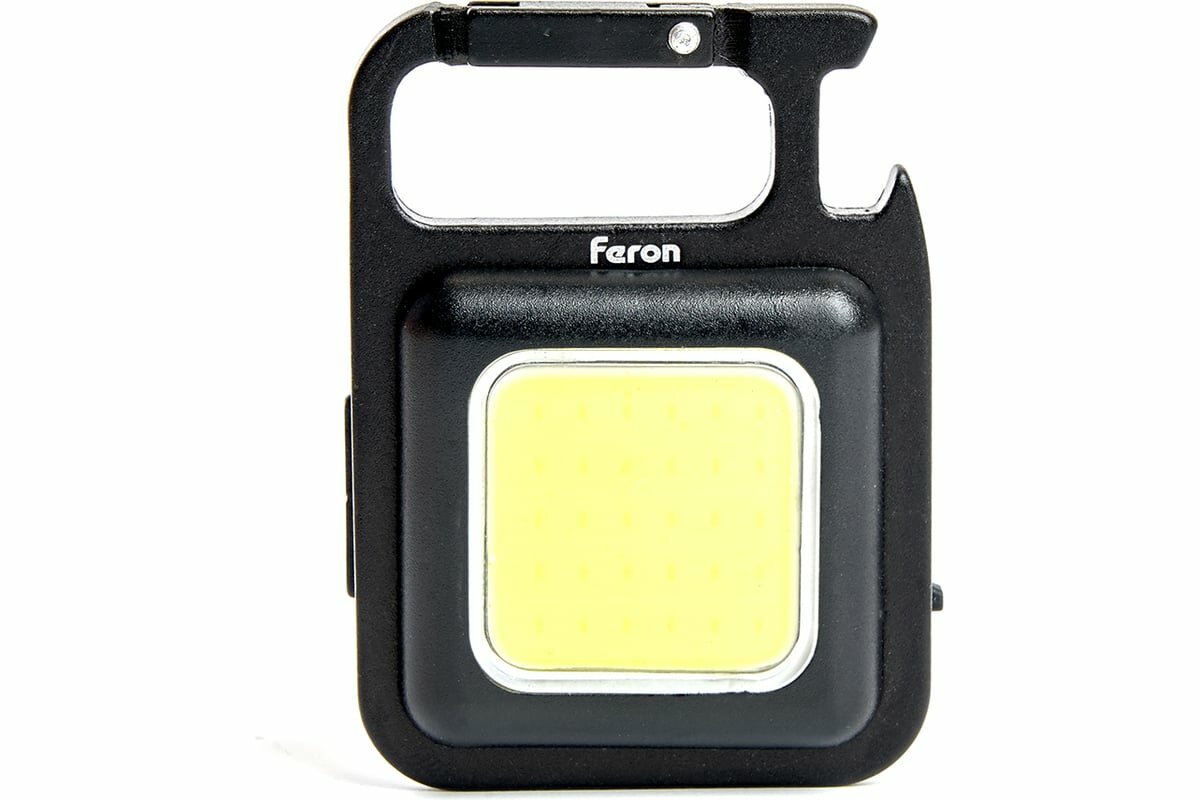 FERON Фонарь универсальный TH2404 аккумуляторный с магнитом USB type-C COB, пластик/алюминий, 48524