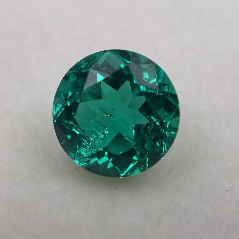Pirmiana Columbia Color Lab Grown Изумруд для ювелирных изделий 6.5mm 1ct, no certificate