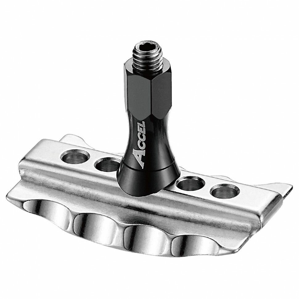 Фиксатор покрышки алюминиевый 1.85" ACCEL, для мотоцикла, цвет серый