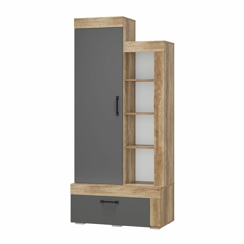 Шкаф многофункциональный Прима ШК-18, Дуб Каньон / Графит