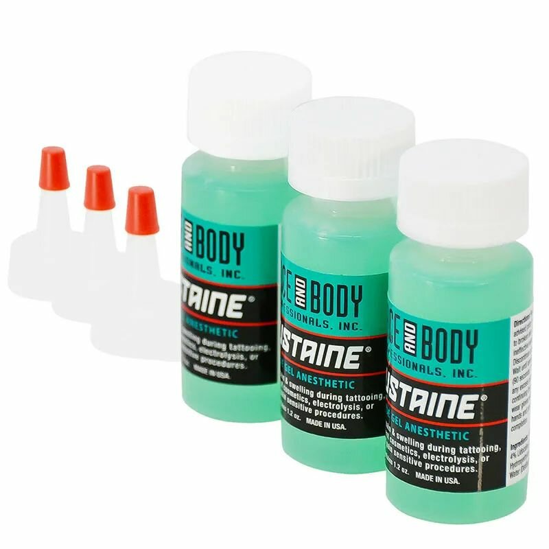 Охлаждающий гель для татуажа вторичный Face and Body Sustaine Blue Gel, 36 ml