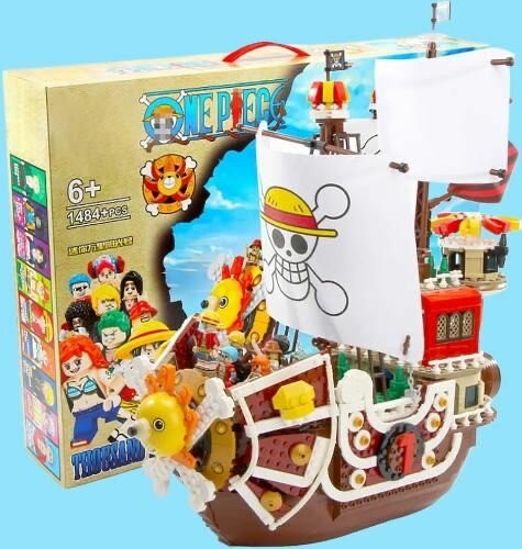 Конструктор One Piece пираты Ван Пис "Солнечный Пиратский корабль", 1484 детали