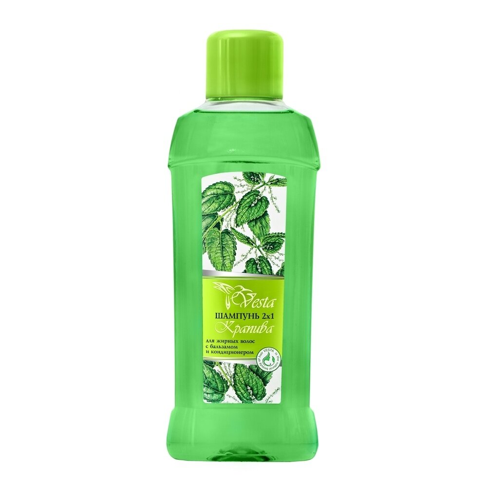 Шампунь VESTA Крапива, для жирных волос, 1 литр