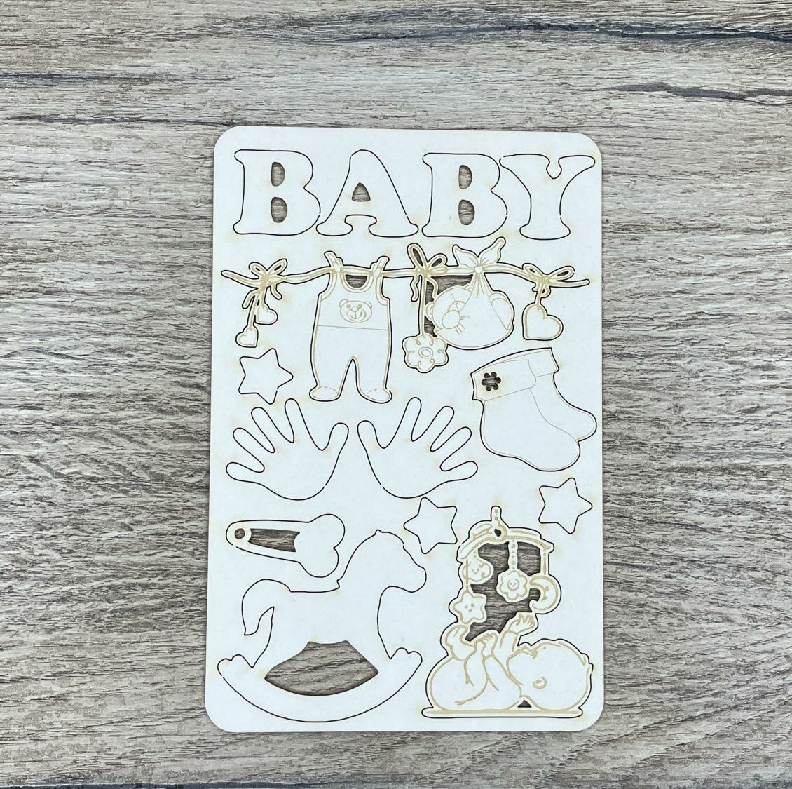 Чипборд "Набор ваву" толщина 1,55 мм