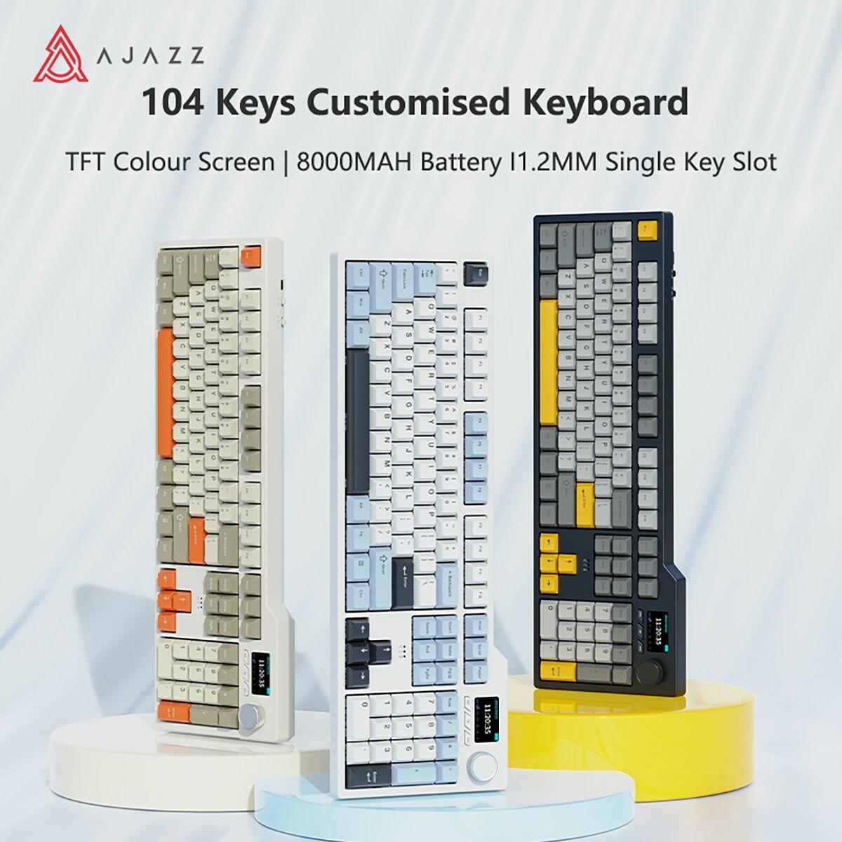 AJAZZ AK35I V3. Проводная игровая механическая клавиатура, 104 клавиши с RGB-подсветкой