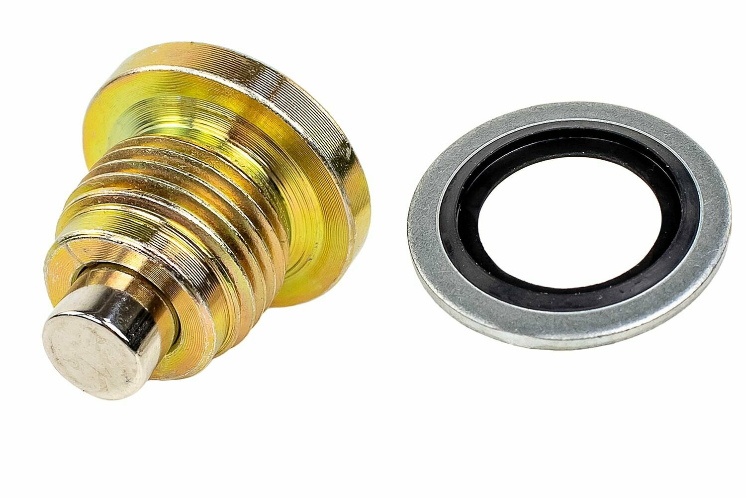 Пробка поддона с магнитом и прокладкой под квадратный ключ для Иксрей, Веста, Ларгус, Гранта, Калина, Датсун, Рено, Ниссан (АКПП)