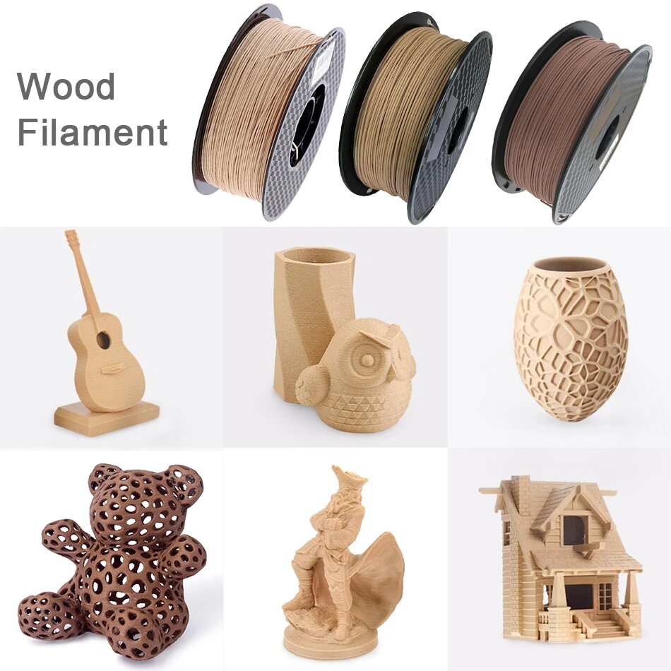PLA нить 250г Light wood — фото 1