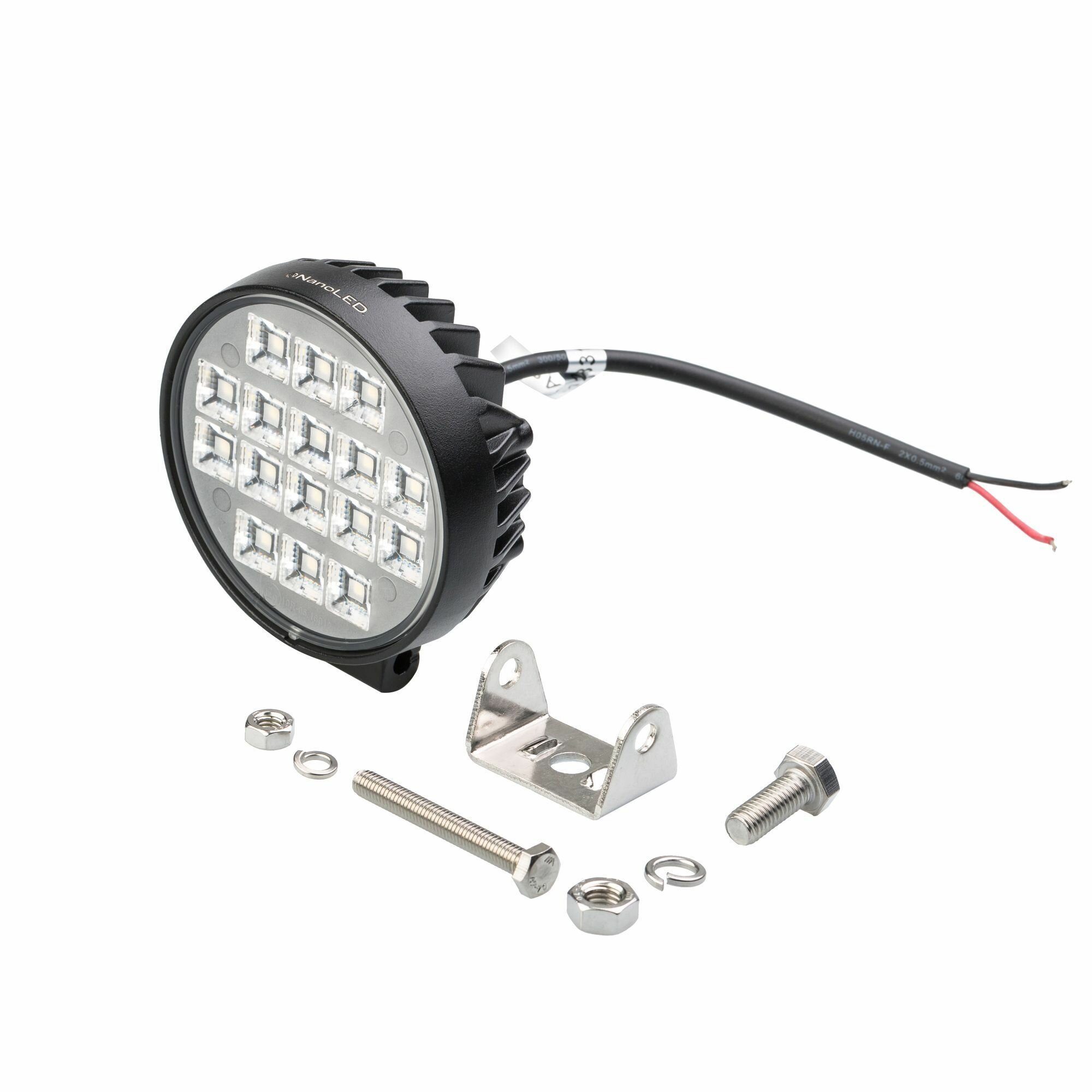 Фара рабочего света NANOLED 16Ватт, светодиодная, 12-24V, куглая D-88,9*34,3мм