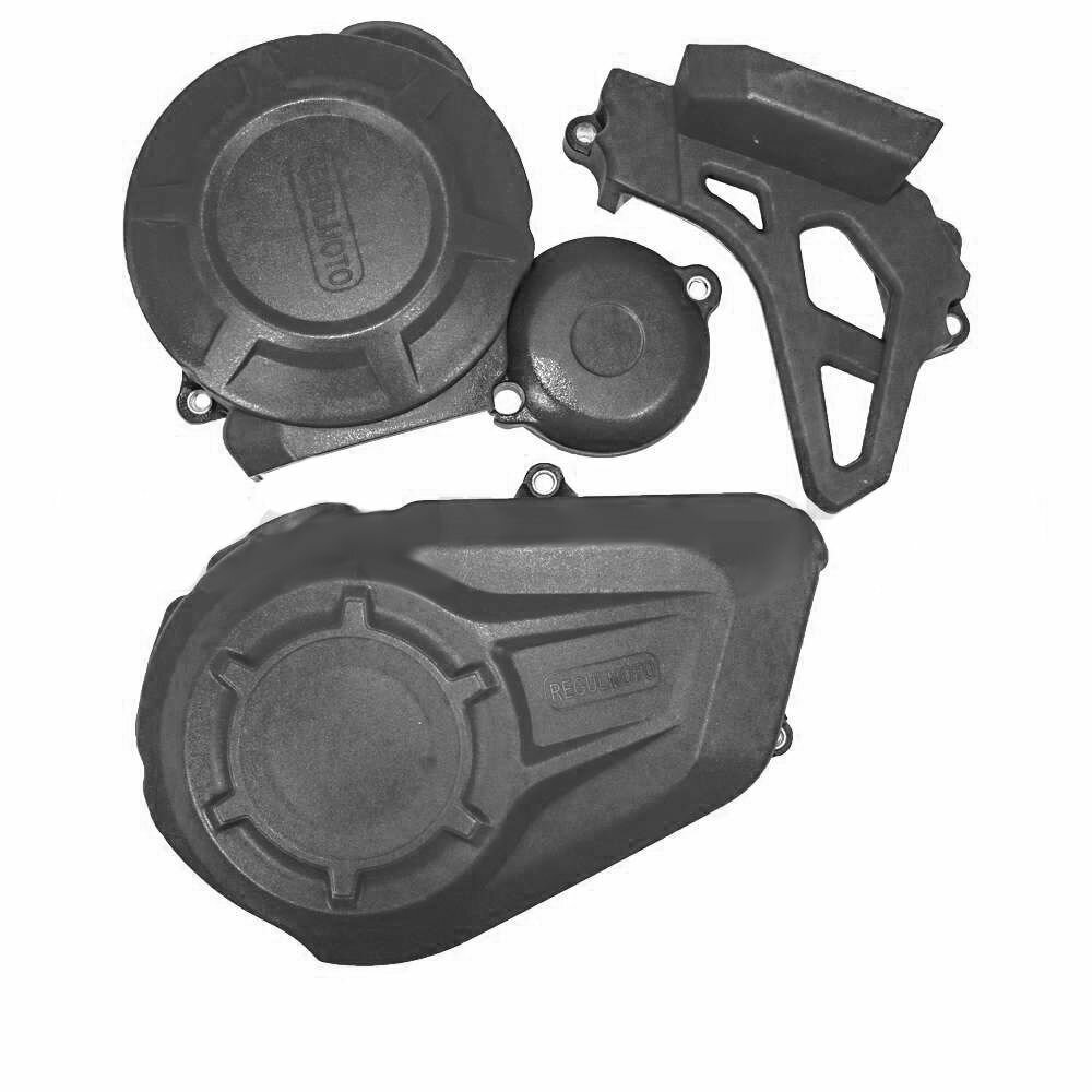 Крышки защитные на двигатель ZS PR c балансирным валом Regulmoto Чёрный