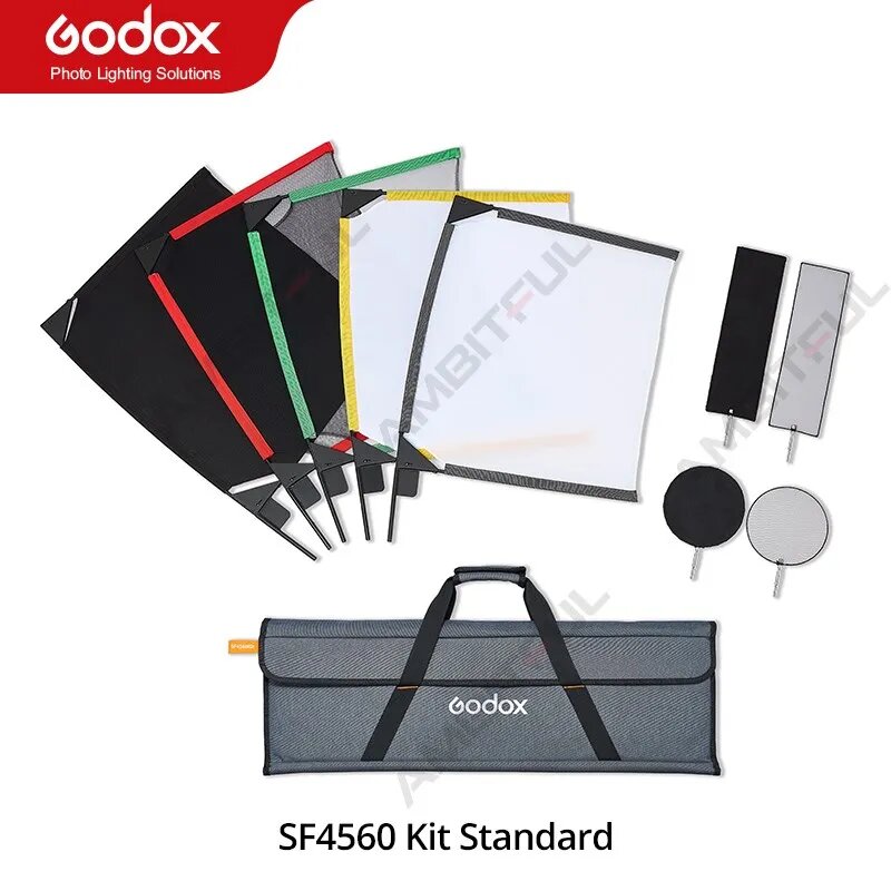 Godox SF4560 SF6090 Набор щитков-скримов Портативная рама диффузор отражатель Мягкое блокирование света Уменьшение света для студийной фотографии