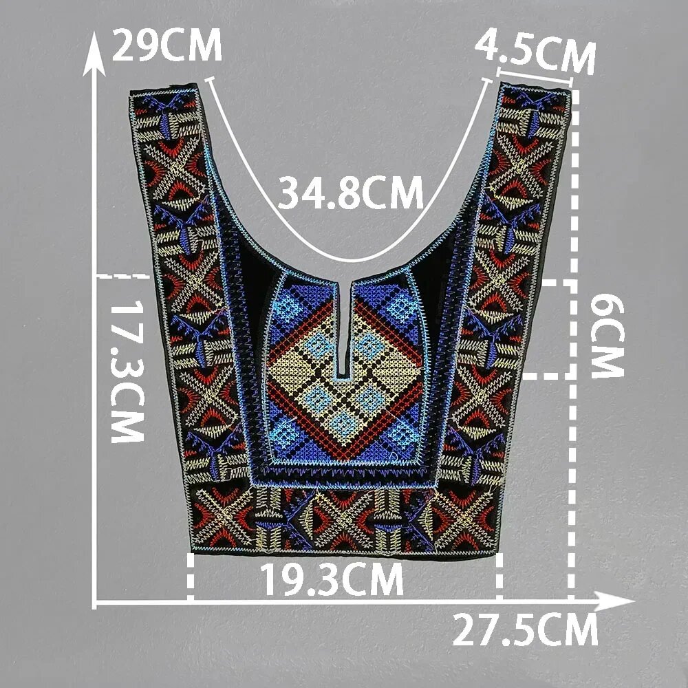 Нашивка этническая на воротник, style 2551, 10шт