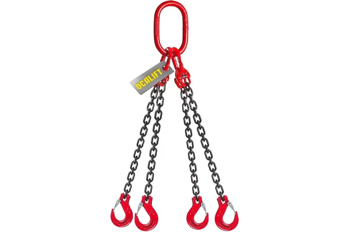 LITELIFT OCALIFT Строп цепной 4СЦ 3,15т 1м четырехветвевой цепь 7x21 T8 G80 4sc3150t1