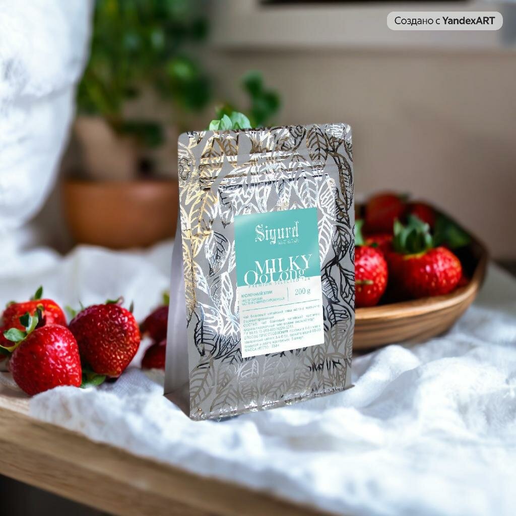 Чай Sigurd Молочный Улун, зеленый, листовой, китайский 200 г