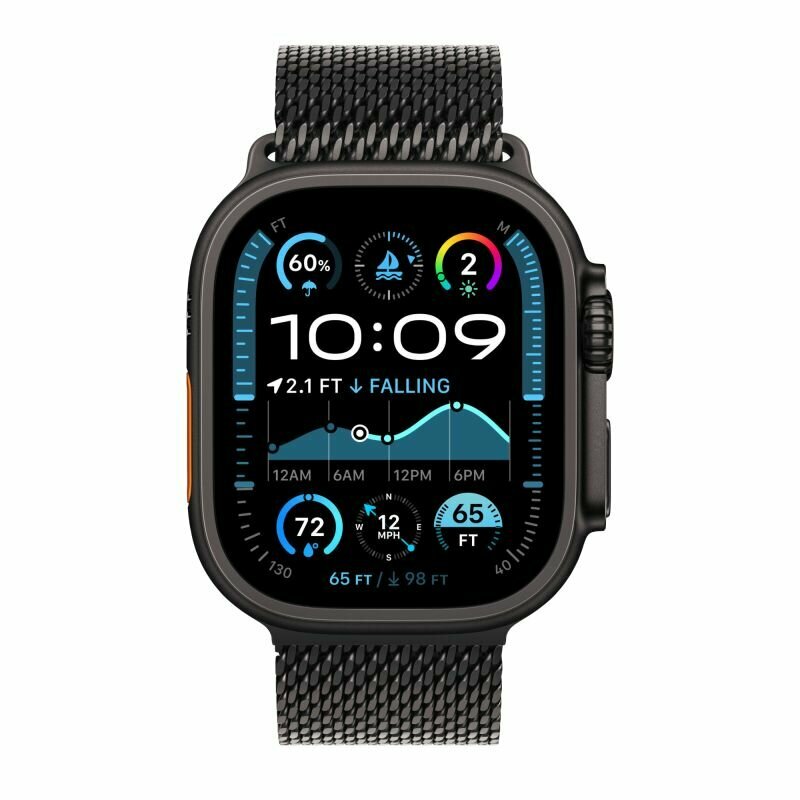 Умные часы Часы Apple watch Ultra 2 (2024) Black/Black (металический ремешок) TML M без Rustore