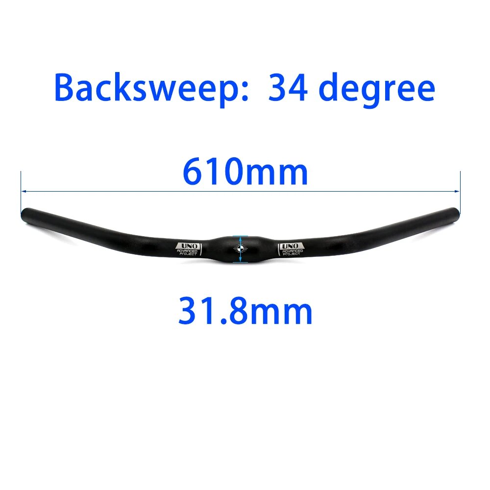 UNO руль для горных и прогулочных велосипедов, алюминиевый сплав, черный/серебристый