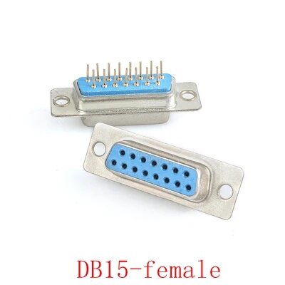 Штекер и гнездо RS232 DB9, DB15, DB25, DB37 DB15 female