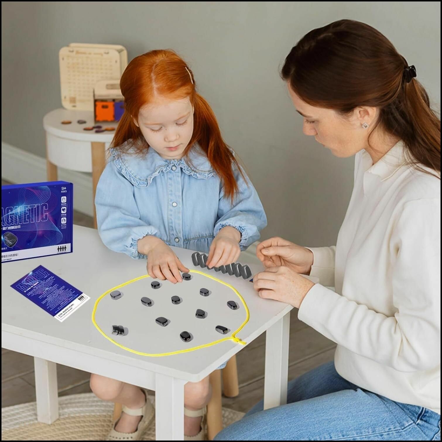 Портативные магнитные детские шахматы, образовательная игра в шашки