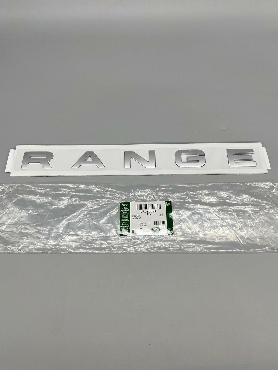 Надпись на капот RANGE LR026394
